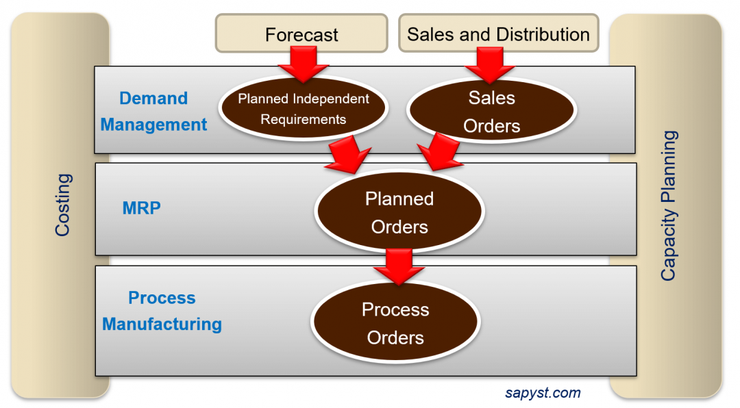 Business Process Flows in SAP PP-PI - Sapyst.com