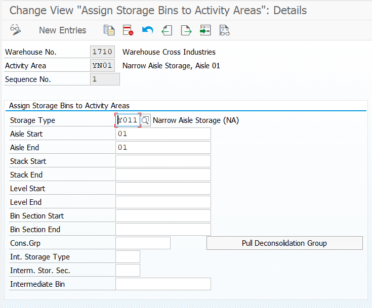ACTIVITY AREA IN EWM - Sapyst.com